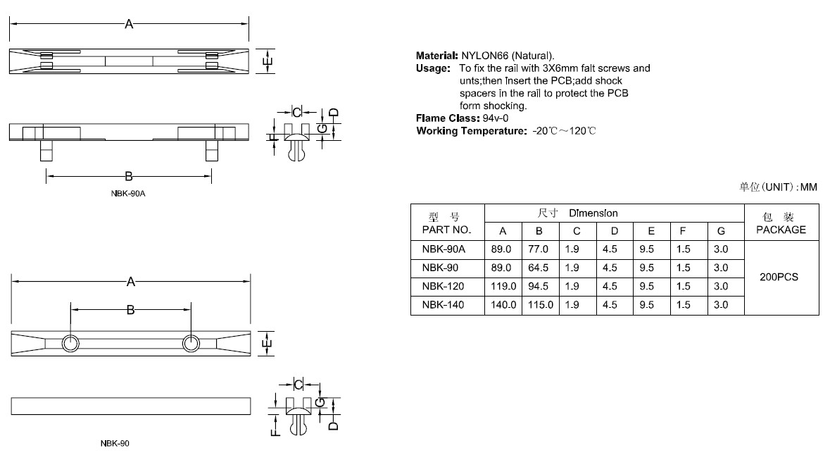0218 NBK card guide,audio guide, linear guide, roller guide, valu guide ...